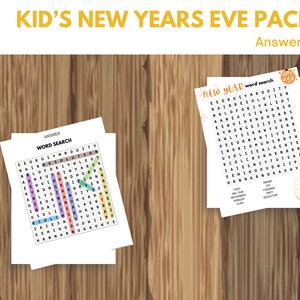 Kids New Year Printable Busy Book, Kindergarten Printables ...