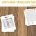 Kids New Year Printable Busy Book, Kindergarten Printables ...