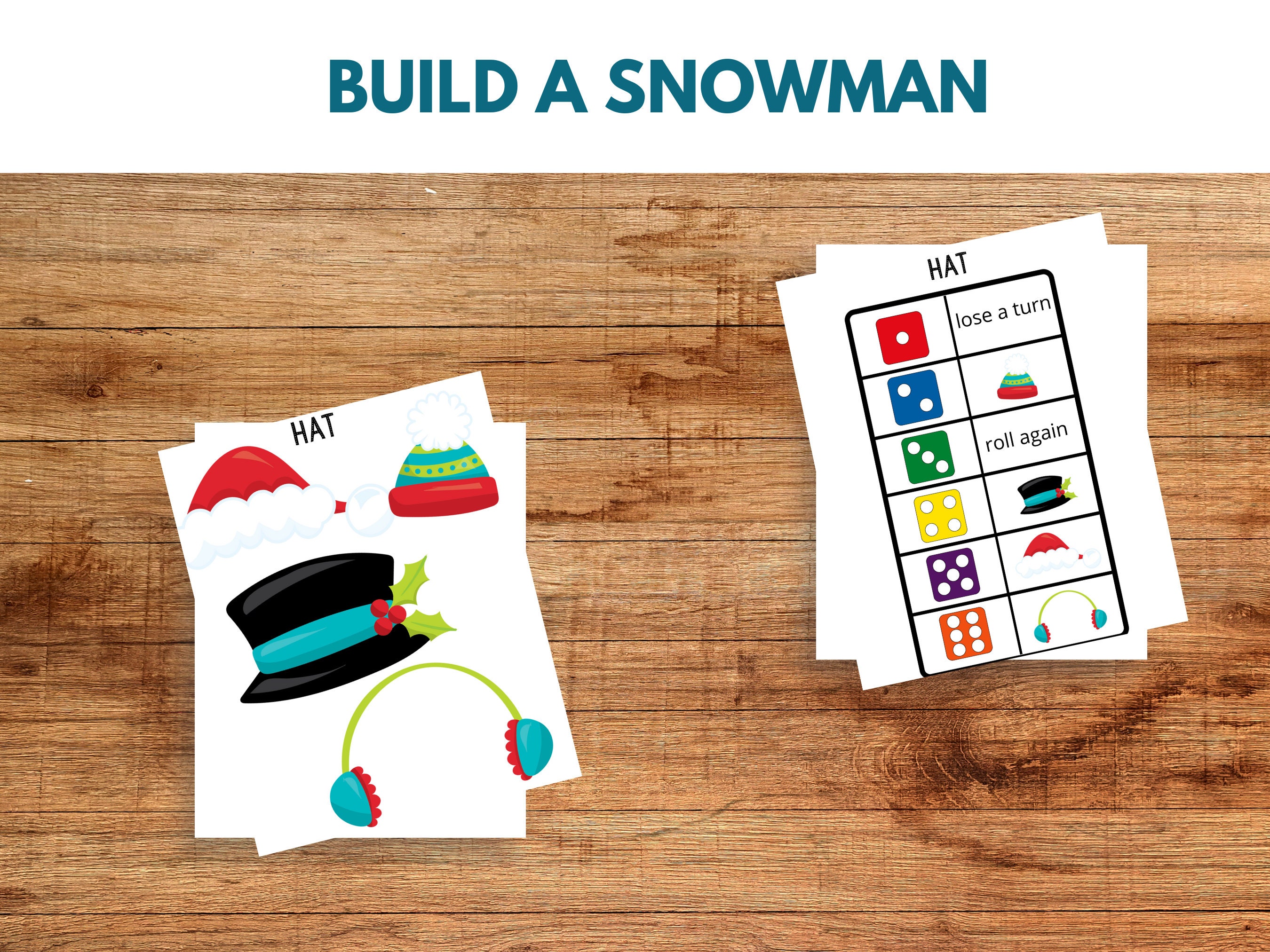 Build A Snowman Digital Download, Preschool Curriculum, Printable ...