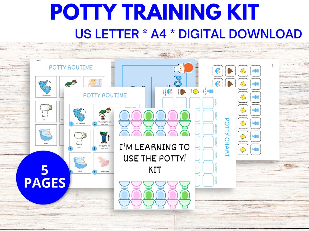 Potty Training Chart Teaching Tools, Kids Reward Chart, Toddler ...