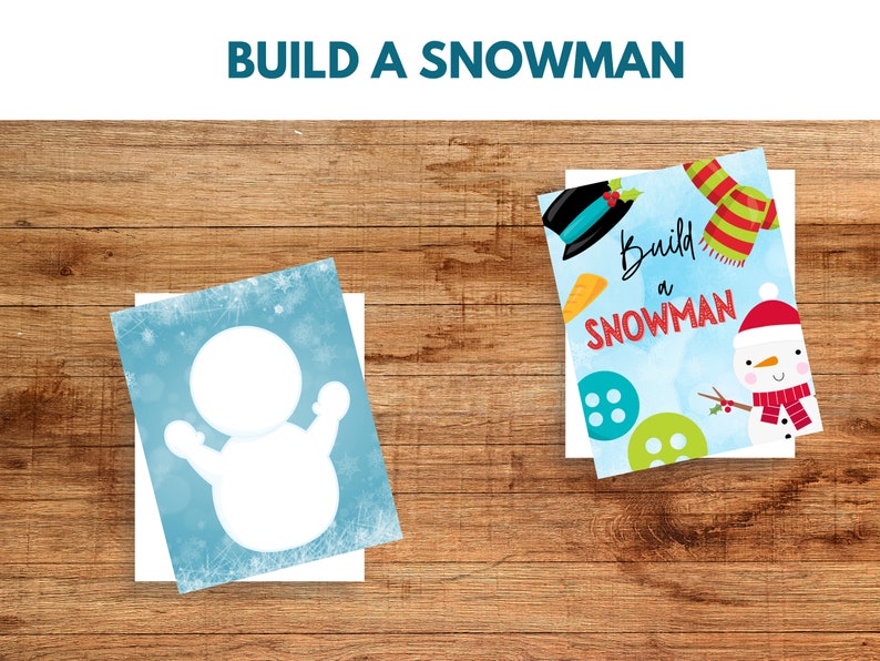 Build A Snowman Digital Download, Preschool Curriculum, Printable ...