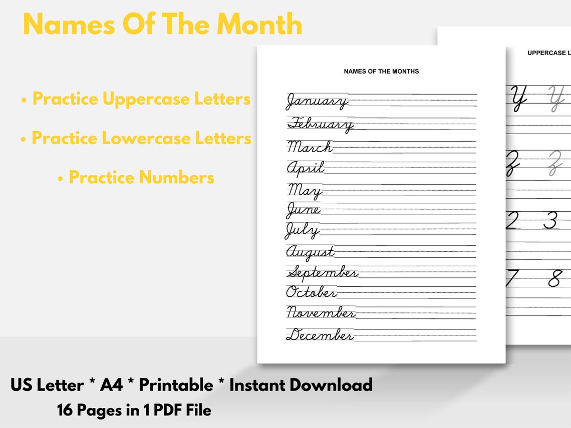 Cursive Handwriting Practice, Letter Practice, Cursive Alphabet ...