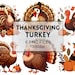 Thanksgiving Turkey Clipart Digital Download, High-resolution 300 DPI ...