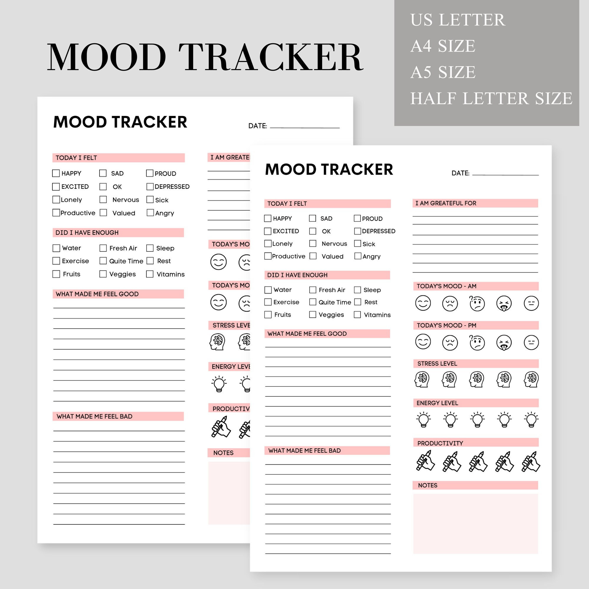 Track Your Mood With Customizable Templates, Personalize Your Mood ...