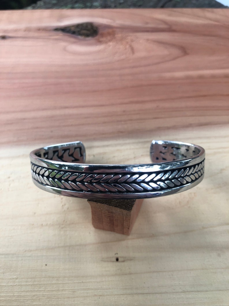 Stainless Steel Cuff Bracelet - Etsy