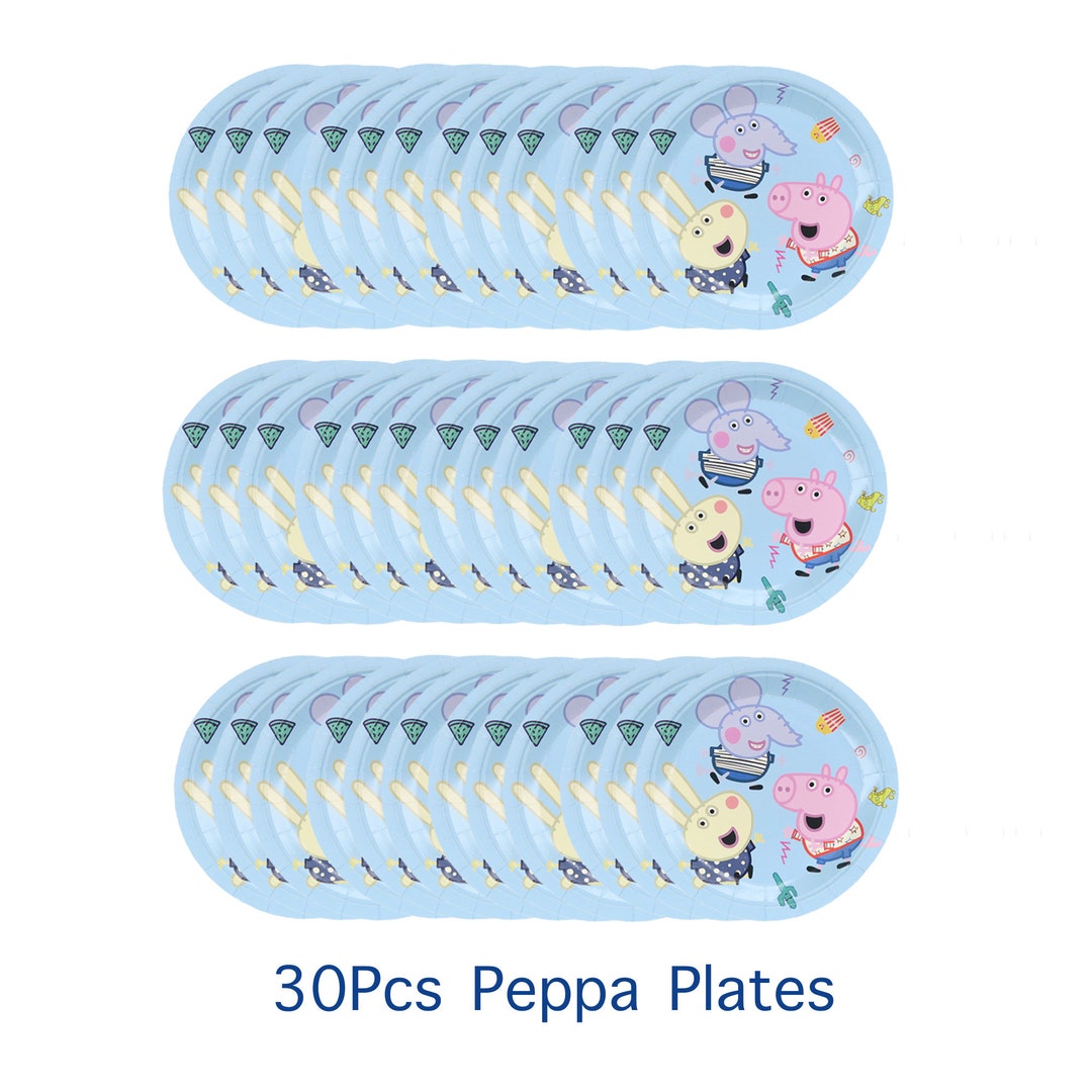 30 Pcs Pig 7inch Party Plates Great for Desserts and Snacks Pig ...