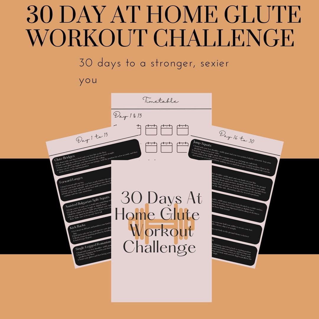 Fitness Workout, Glute Workout, Fitness Planner, BUNDLE, Workout ...