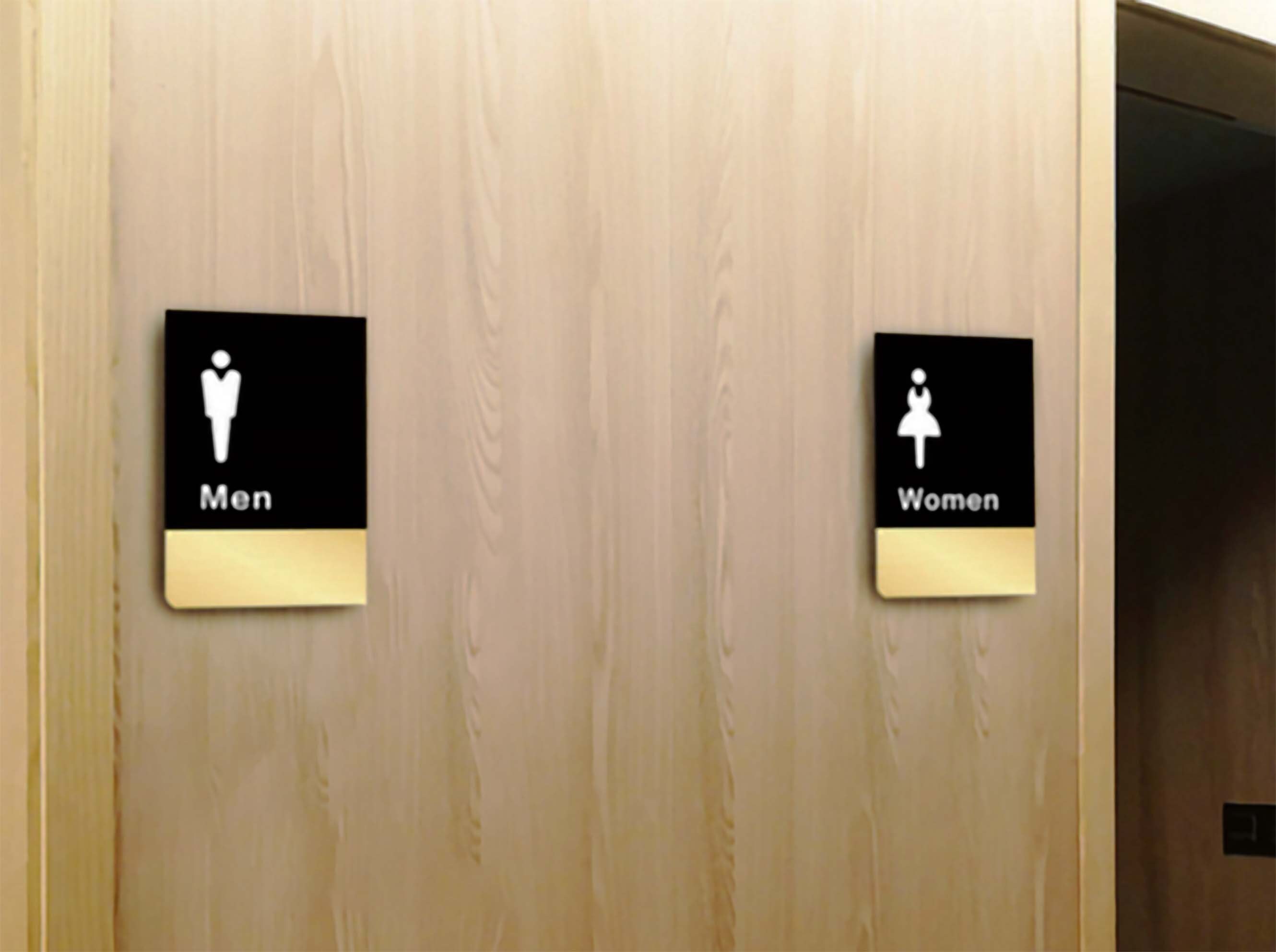 The Loo Sign Washroom Sign Toilet Door Sticker Restroom - Etsy