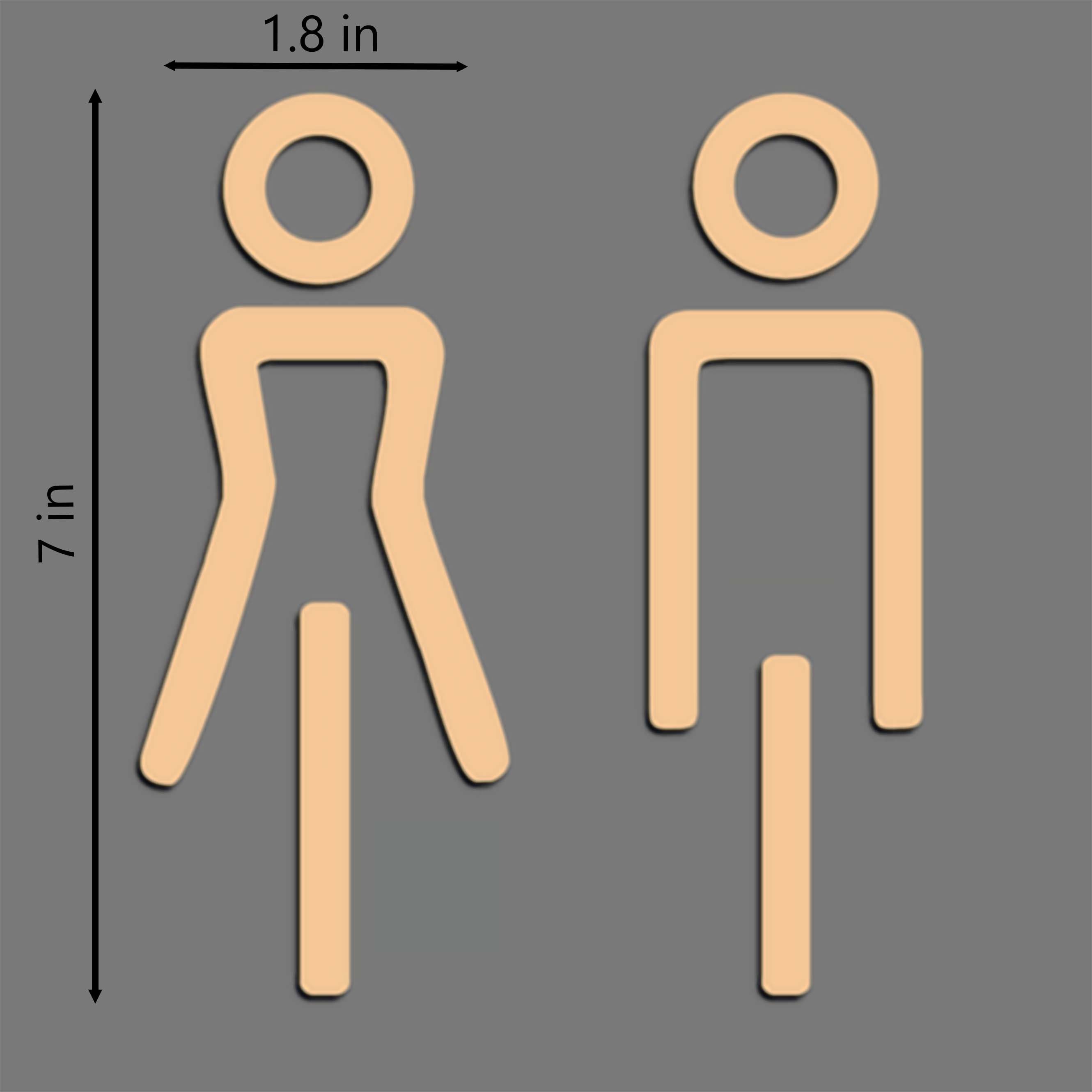 Toilet Signage WC Schild Restroom Door Sign Toilet Door - Etsy