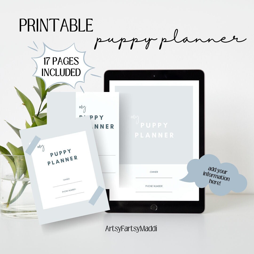 Printable Pet Planner Set, 17 Printable Pages - Etsy