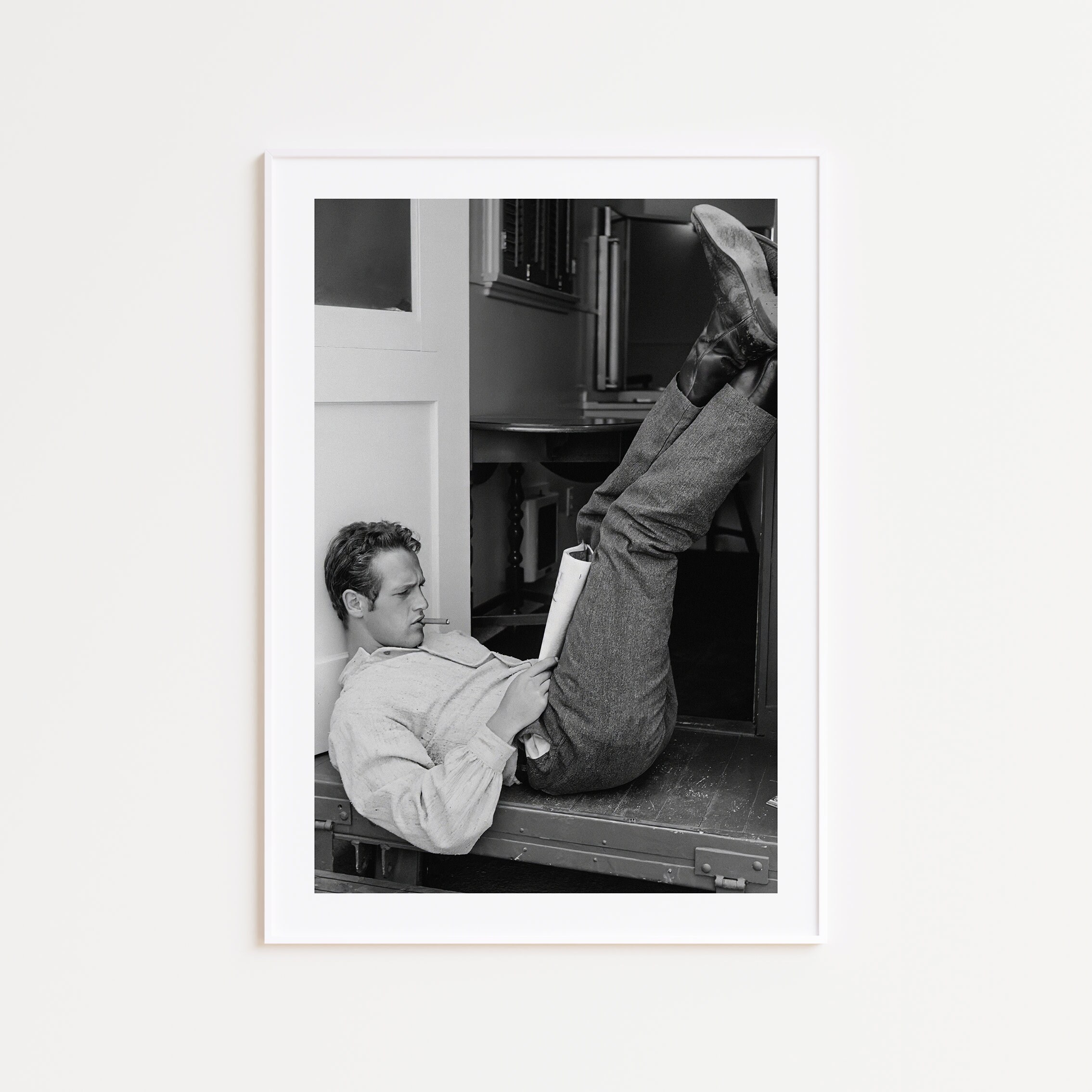 Paul Newman Print, Black and White Photography Prints, Paul Newman ...