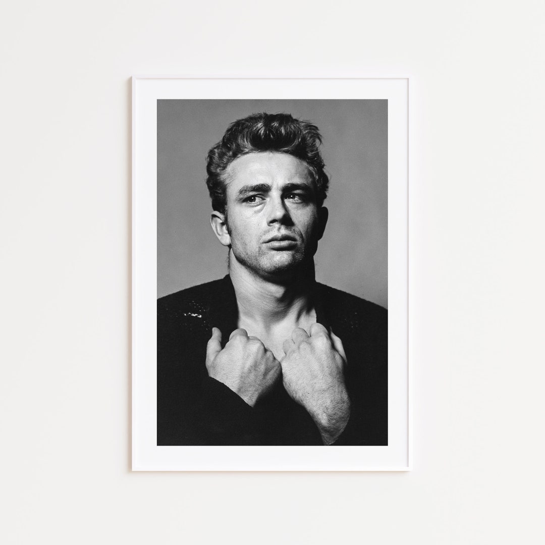 James Dean, Black and White Photography Prints, James Dean Poster, Photography Art, Black and ...