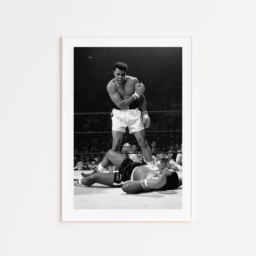 Muhammad Ali Poster, Black and White Photography Prints, Muhammad Ali ...