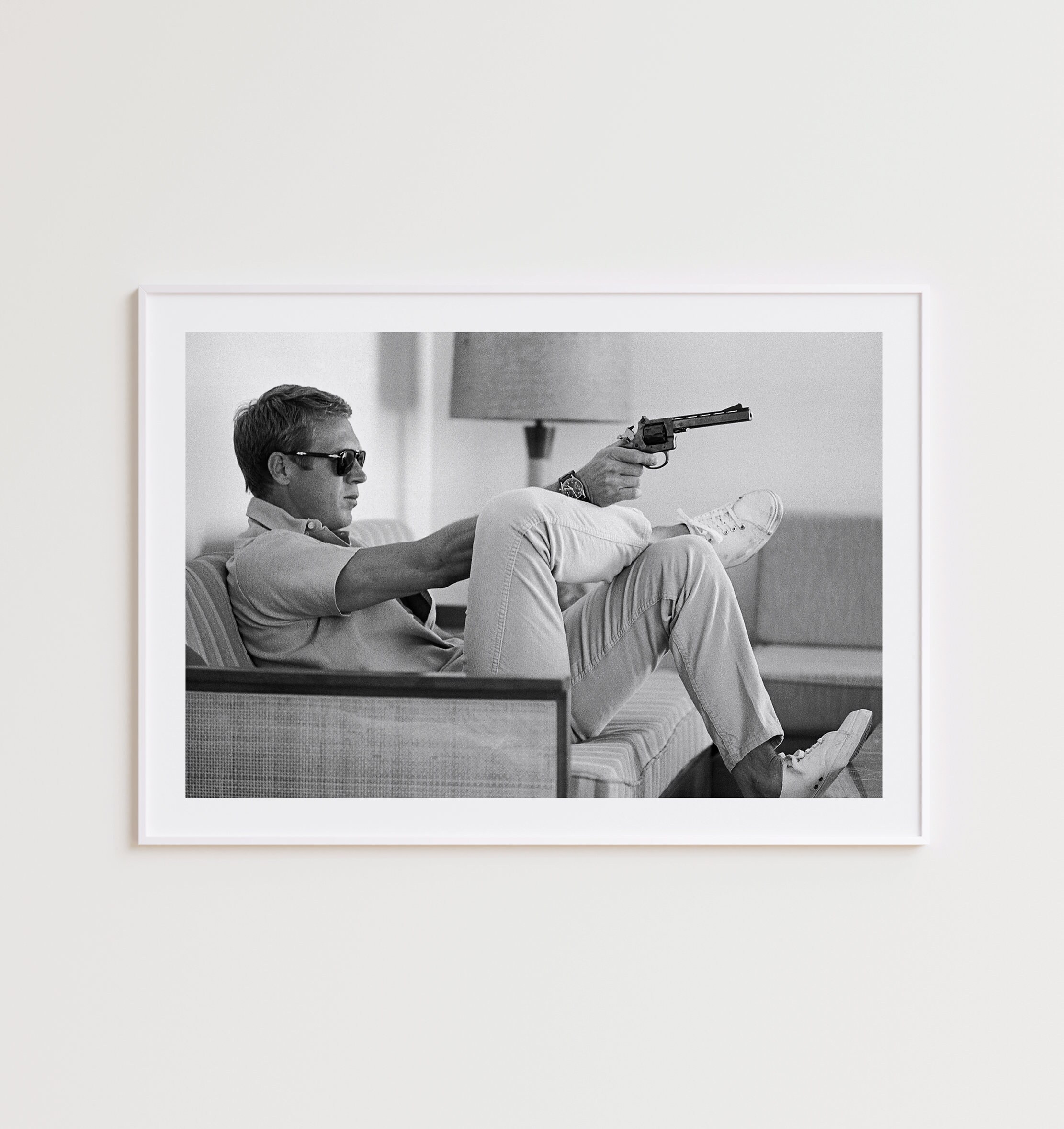 Steve Mcqueen Poster, Iconic Photos, Steve Mcqueen Print, Black and ...