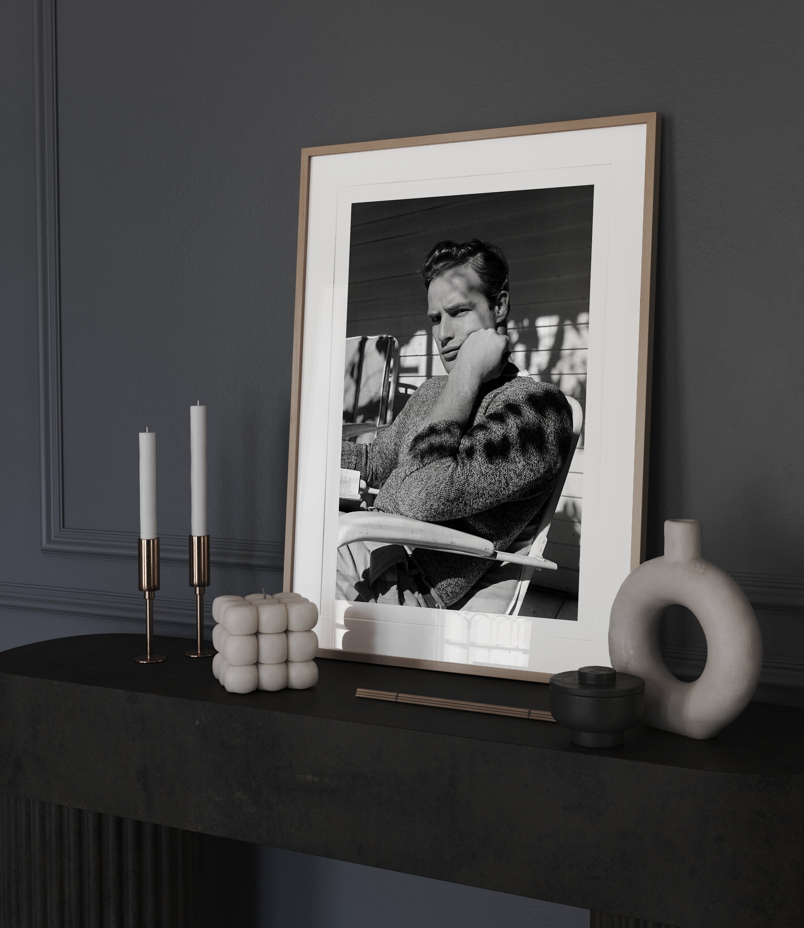 Marlon Brando, Black and White Photography Prints, Marlon Brando Print ...