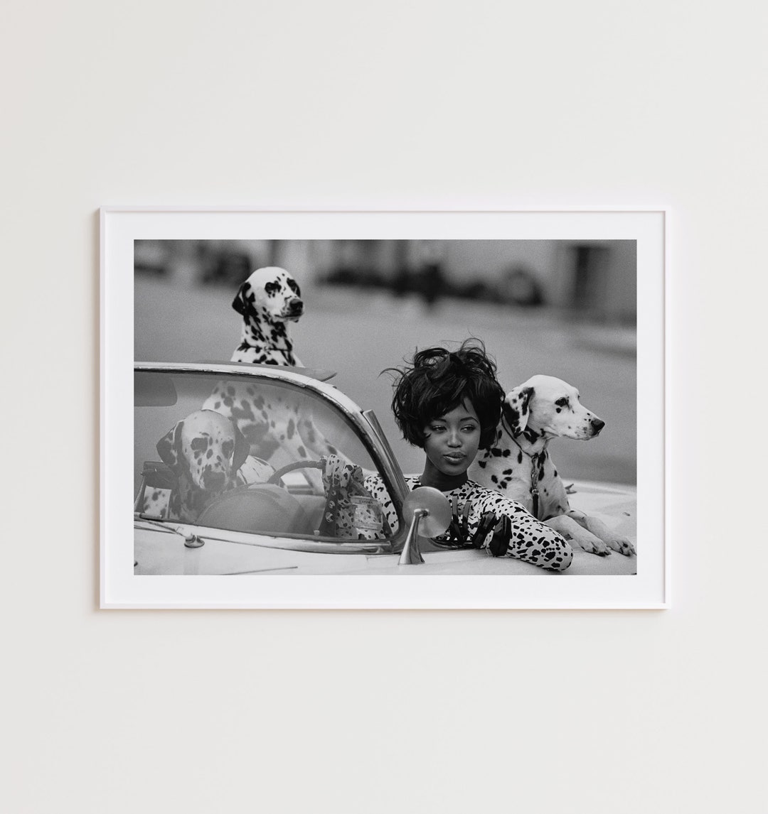 Naomi Campbell Print, Fashion Photography, Black and White Photography ...