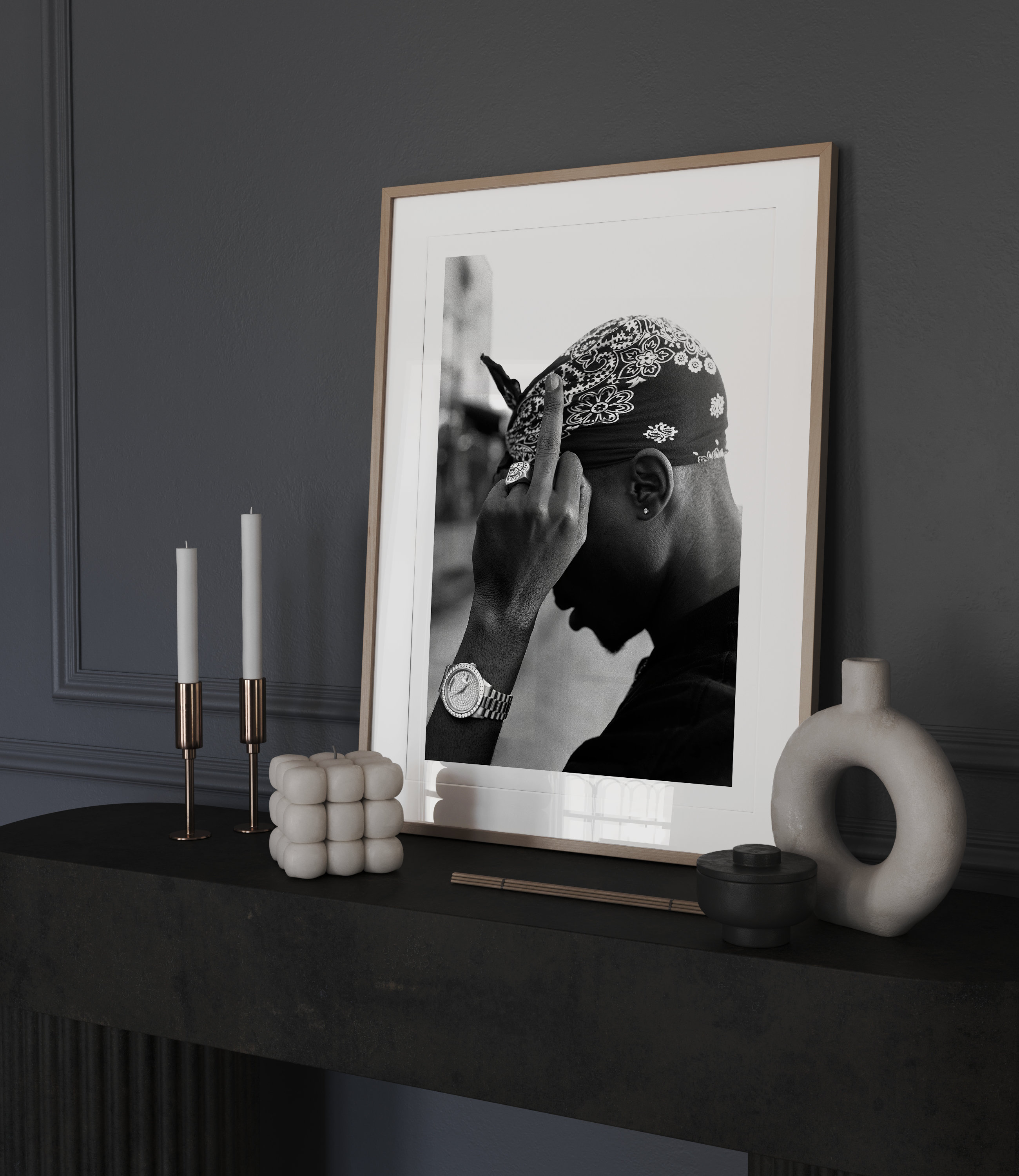 Tupac, Black and White Photography Prints, Tupac Wall Decor ...