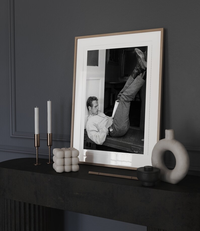 Paul Newman Print, Black and White Photography Prints, Paul Newman ...