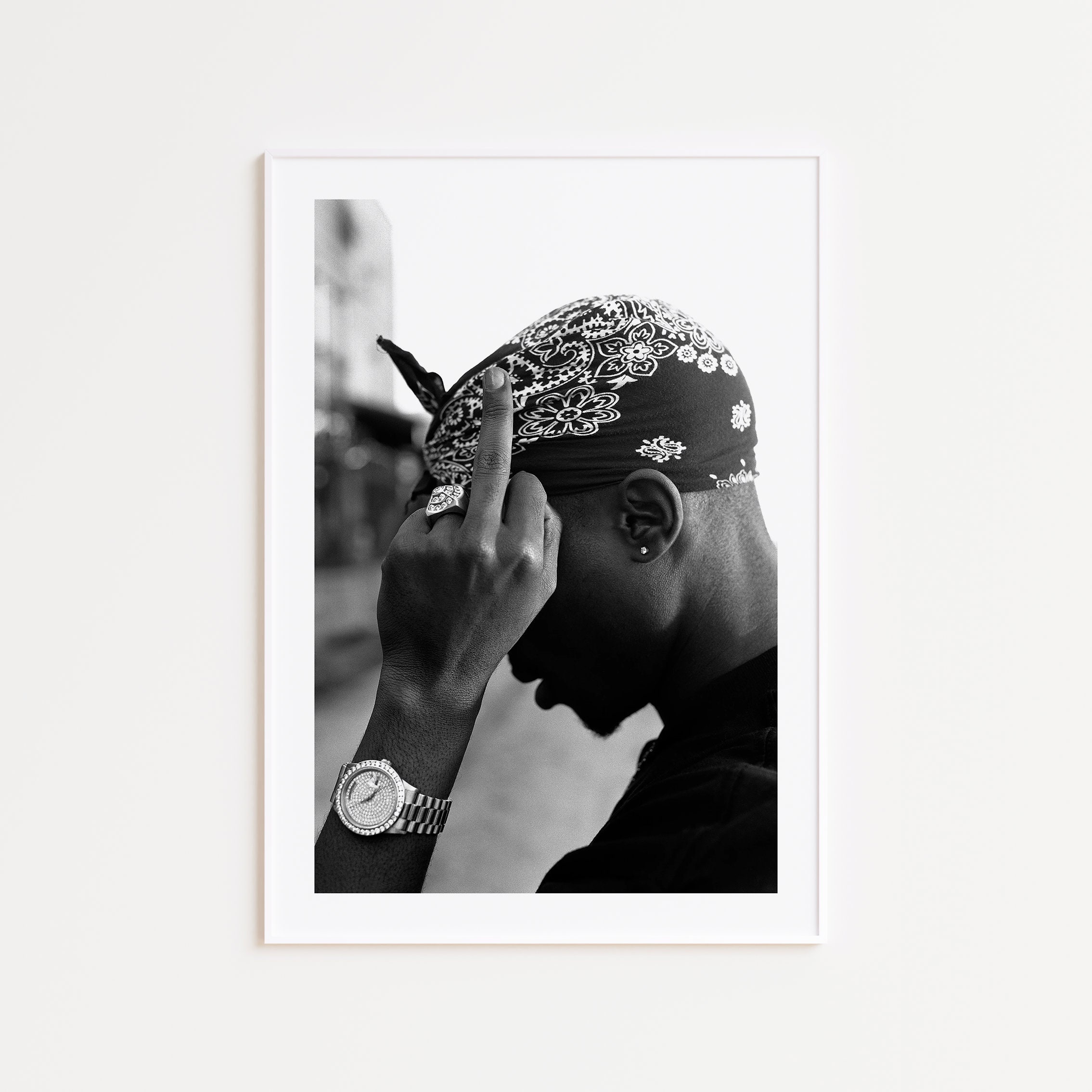 Tupac, Black and White Photography Prints, Tupac Wall Decor ...