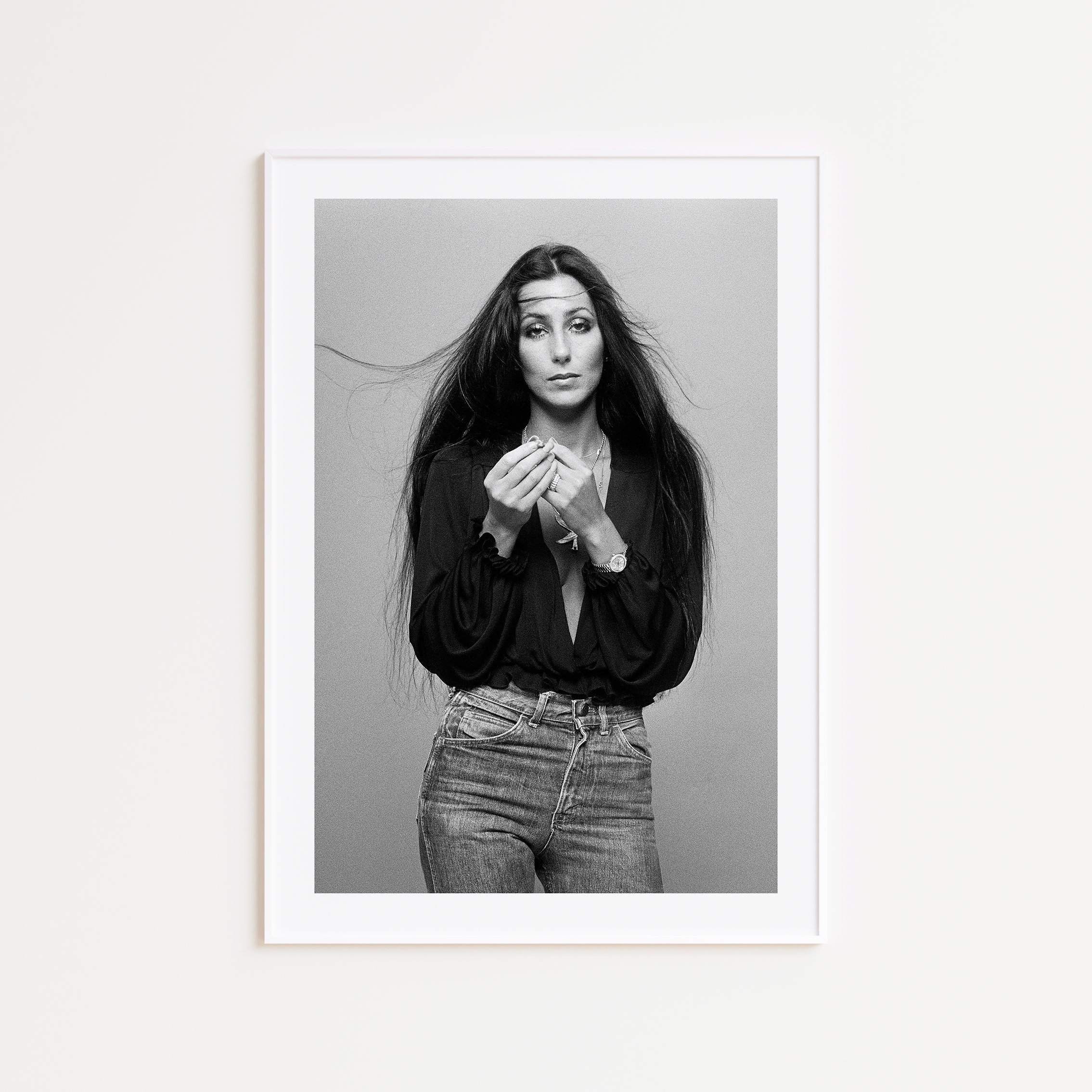 Cher, Black and White Photography Prints, Cher Poster, Black and White ...