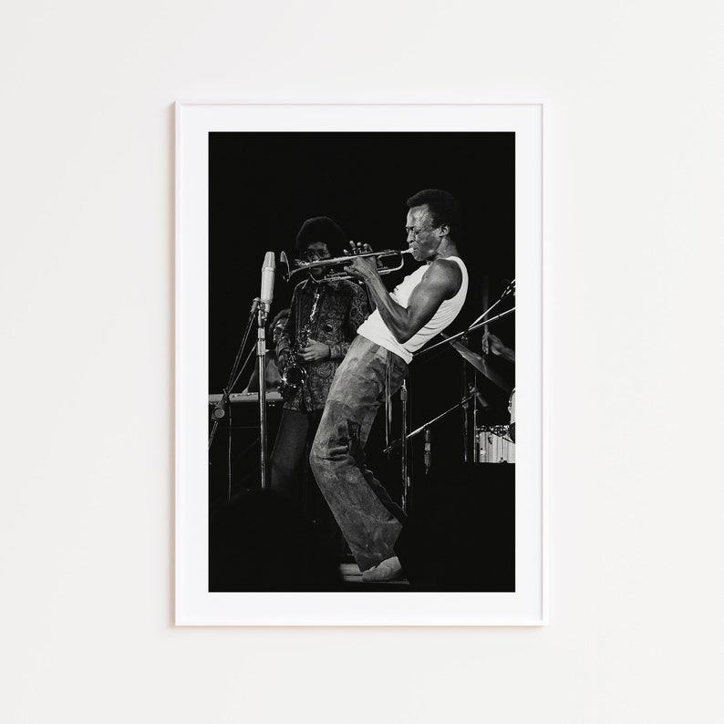 Miles Davis, Black and White Photography Prints, Miles Davis Poster ...