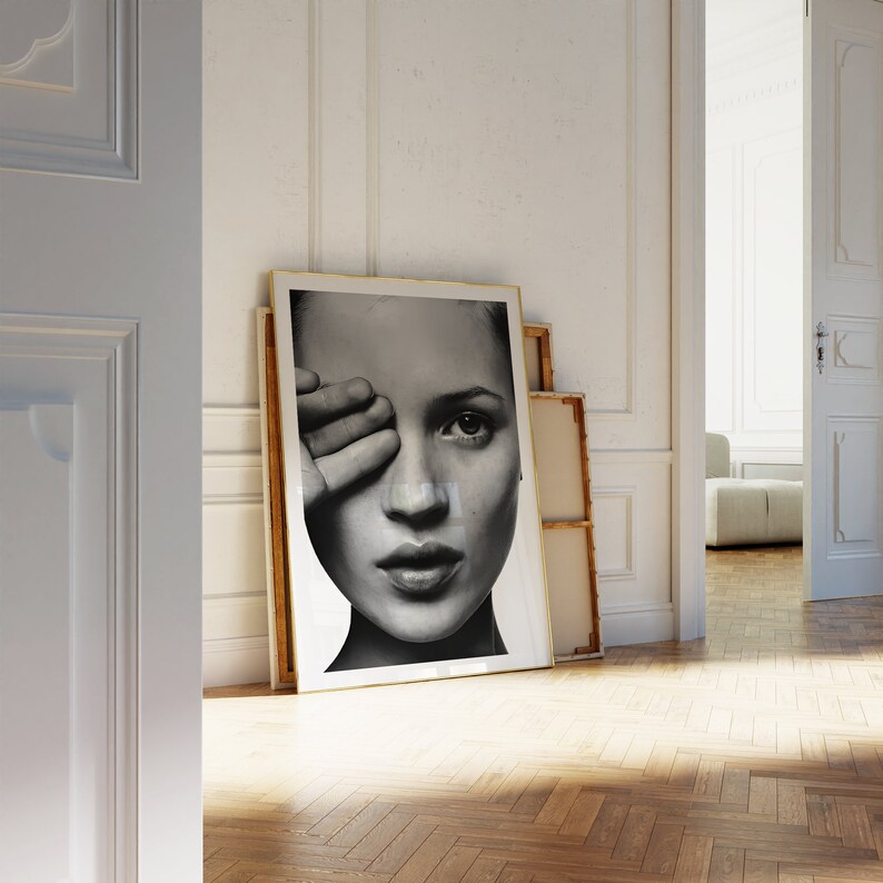 Kate Moss Poster, Fashion Photography, Kate Moss, Black and White ...