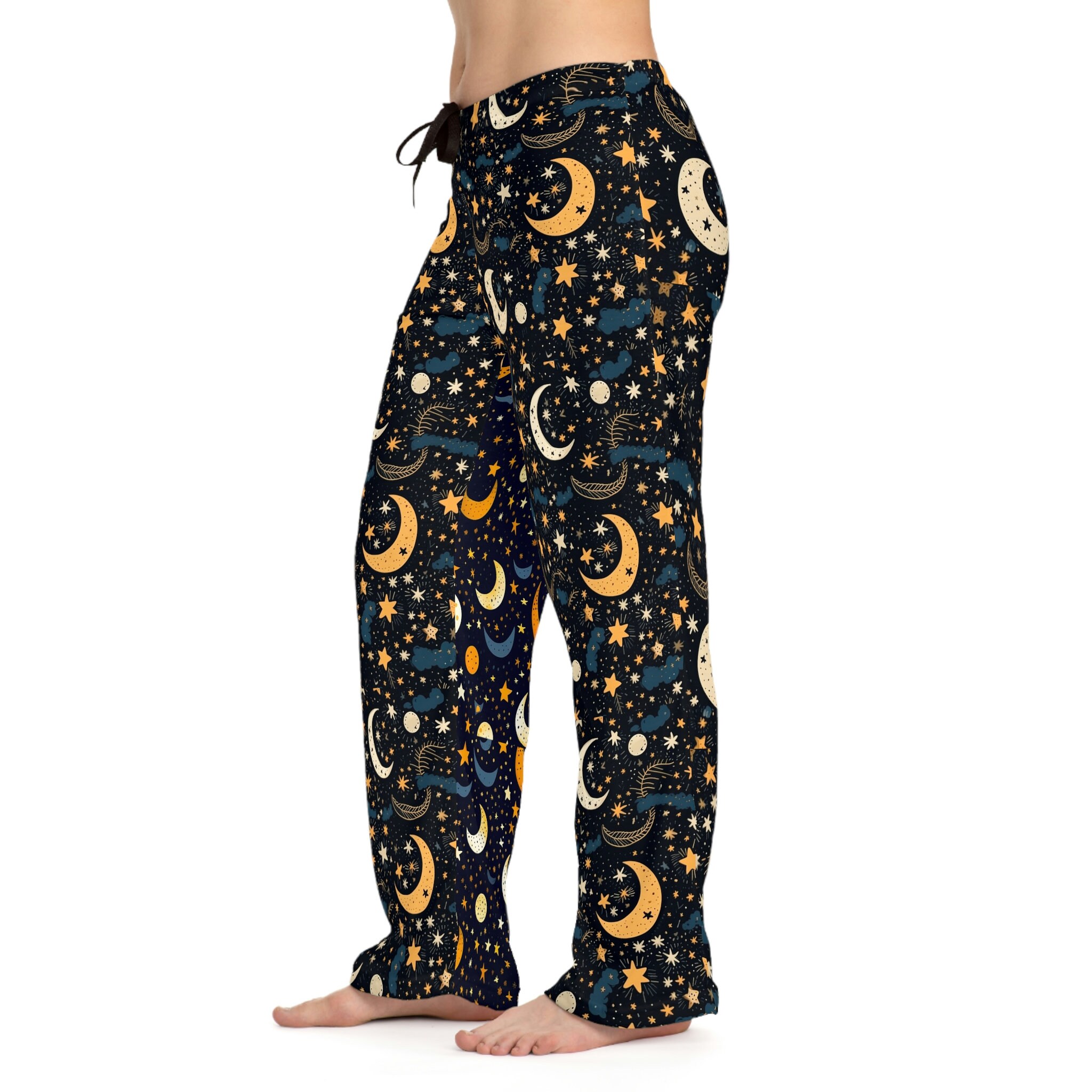 Moon and Stars Women's Pajama Pants, Gifts for Her, Pajama Pants, Moon ...