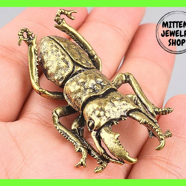 Brass Bug Figurines - Etsy