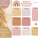 Boho Weekly Planner Printable, Instant Download, Pastel Color Digital ...