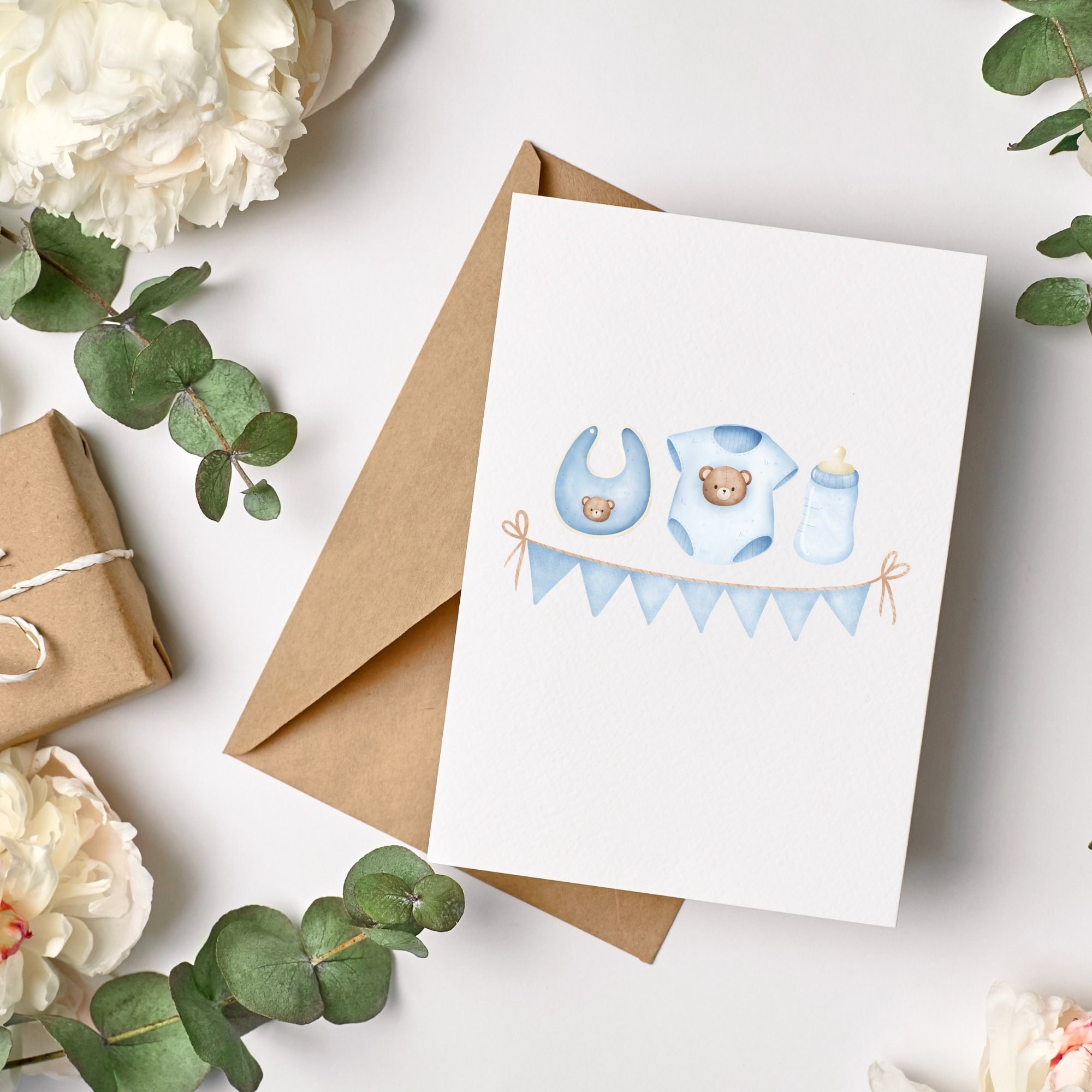 Printable Baby Shower Card, Digital Baby Shower Card, Digital Baby Card ...