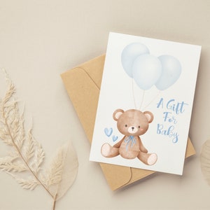 Printable Baby Shower Greeting Card, Digital Baby Shower Card, Digital ...