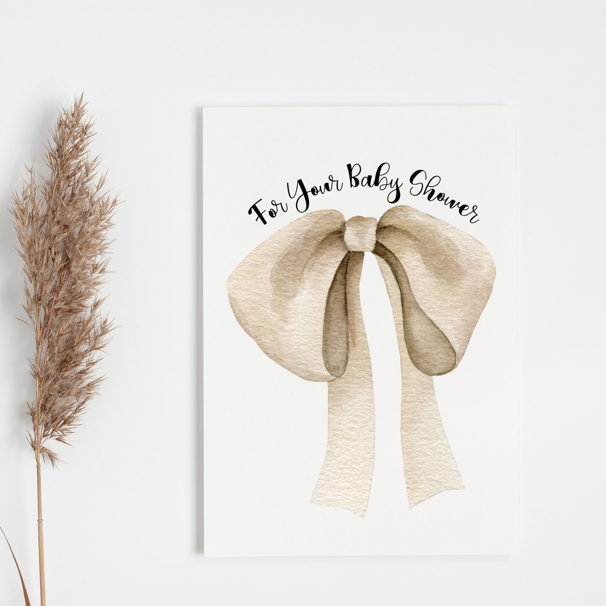 Printable Gender-neutral Baby Shower Card, Digital Baby Shower Card ...