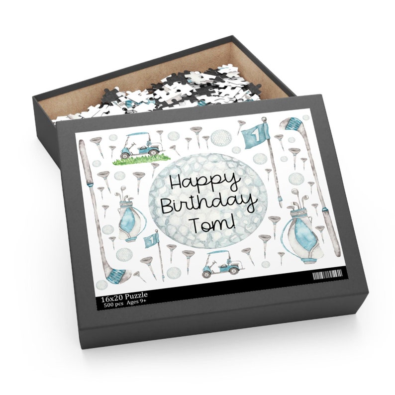 Personalized Happy Birthday Golf Puzzle, Personalized Puzzle, Custom ...