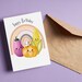 Printable Cute Vegetable Boho Rainbow Digital Birthday Card, Digital ...