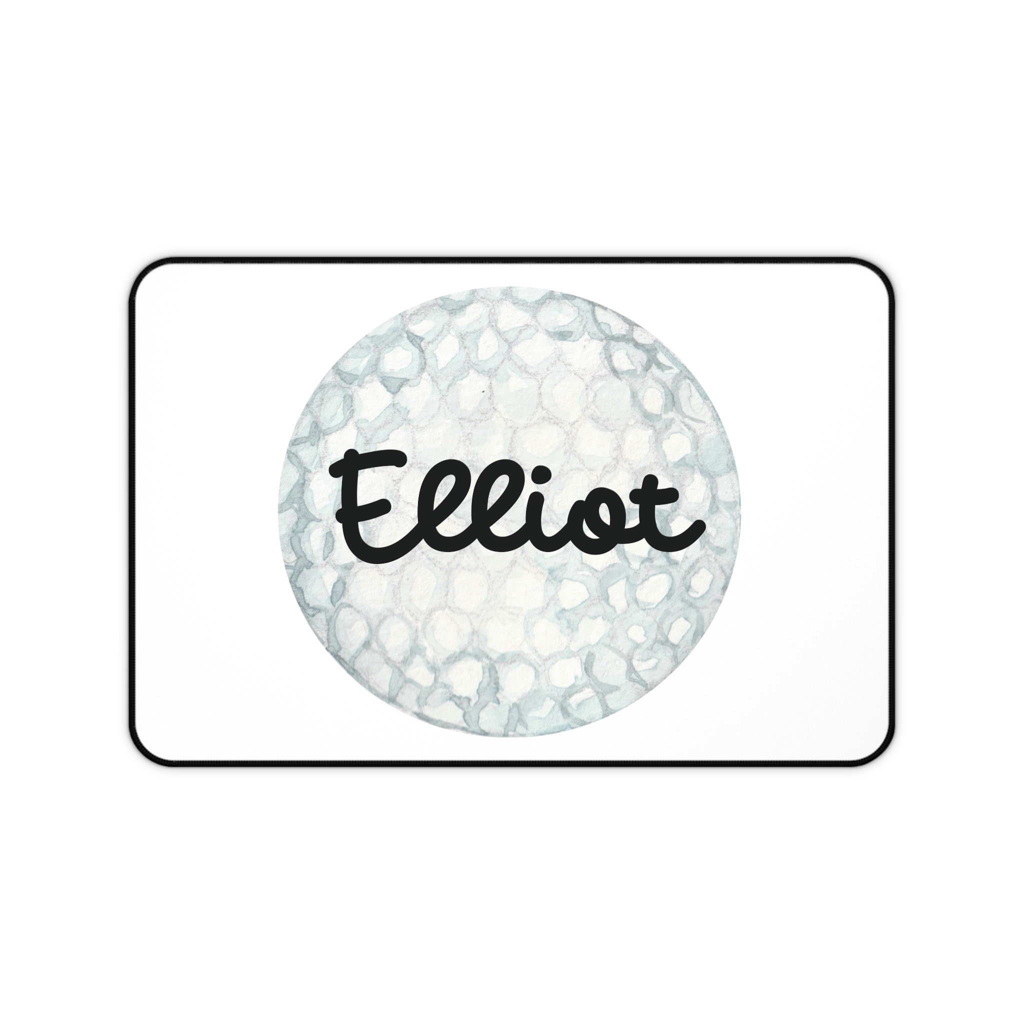Personalized Golf Ball Desk Mat, Custom Golf Desk Mat With Name, Custom ...