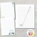 9 Page Golf Printable Stationery Set, 8.5x11 Digital Stationery Set ...