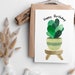 Printable Boho House Plant Digital Happy Birthday Card, 5x7 Digital ...