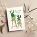 Printable Boho Cactus Digital Thank You Card Digital - Etsy
