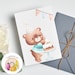 Printable Cute Bear Gender Neutral Birthday Card, 5x7 Digital Gender ...