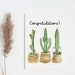 Printable Boho Cactus Digital Congratulations Card, Digital Printable ...