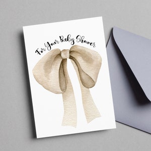 Printable Gender-neutral Baby Shower Card, Digital Baby Shower Card ...