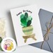 Printable Set of Four Boho House Plant and Cactus Digital Cards, 5x7 ...