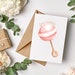 Pink Rattle Printable Baby Shower Greeting Card, Digital Baby Shower ...
