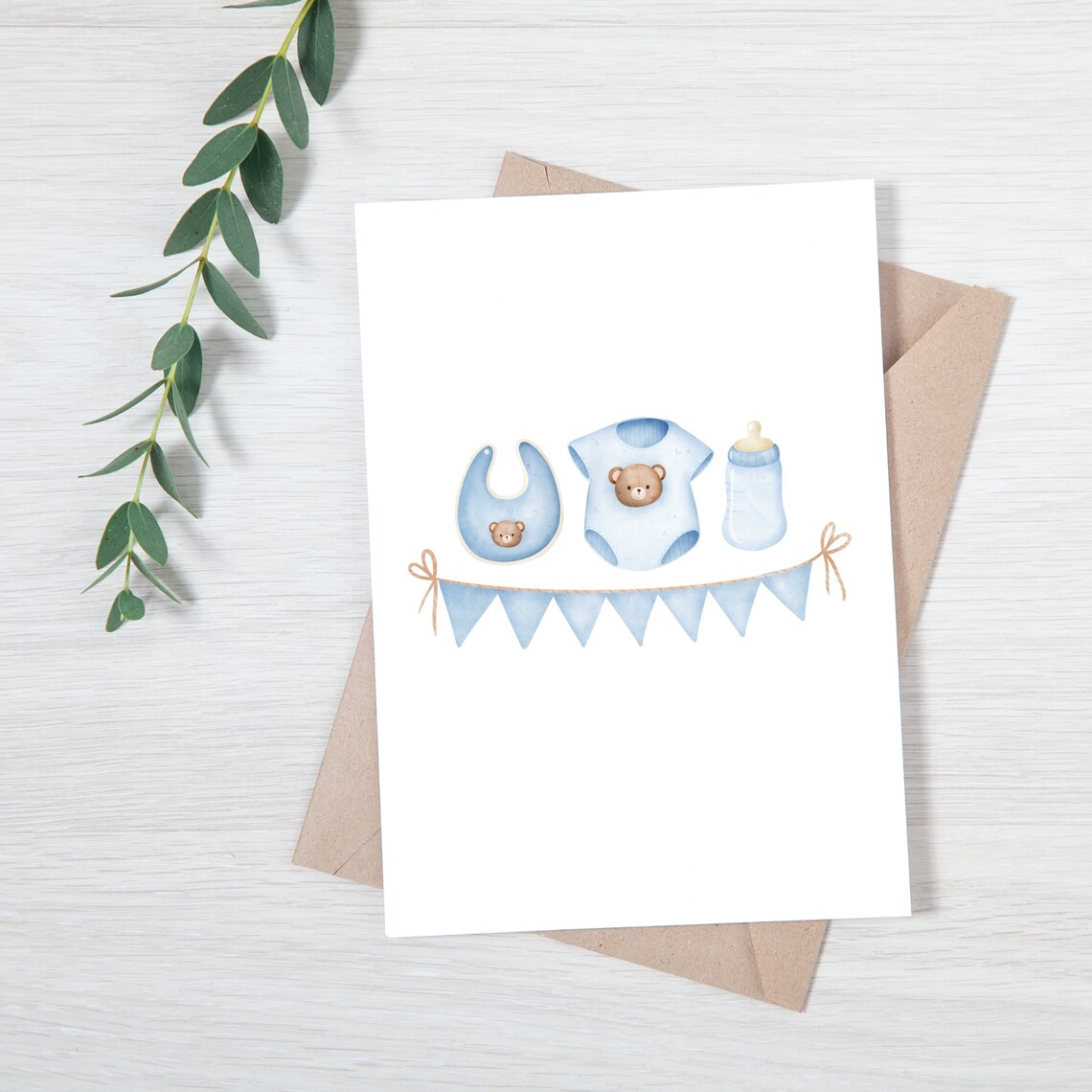 Printable Baby Shower Card, Digital Baby Shower Card, Digital Baby Card ...
