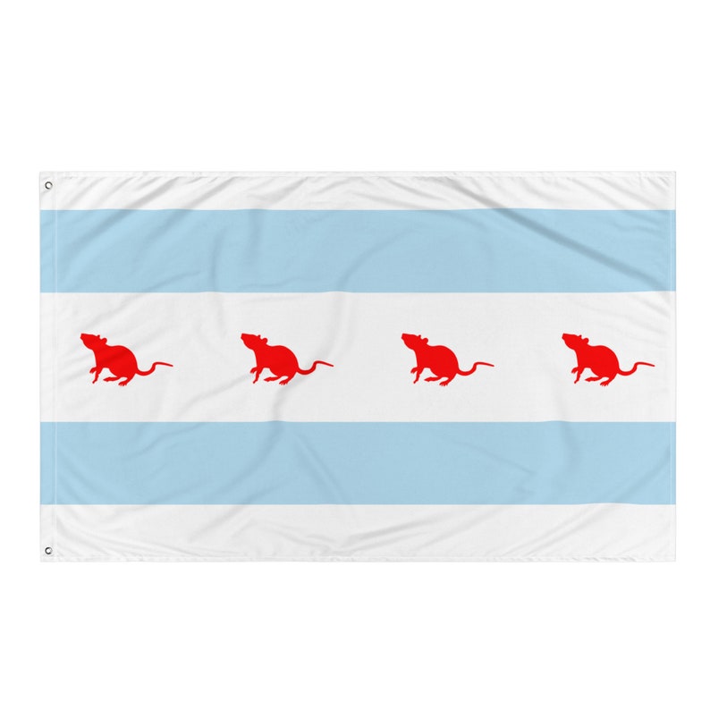 Chicago Rat Hole Flag - Etsy