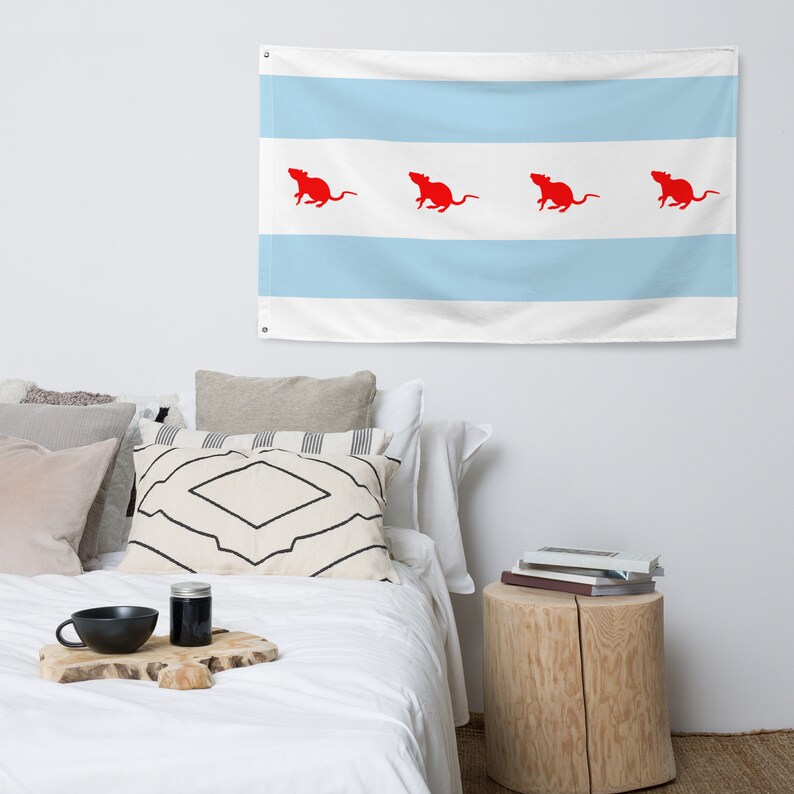 Chicago Rat Hole Flag - Etsy