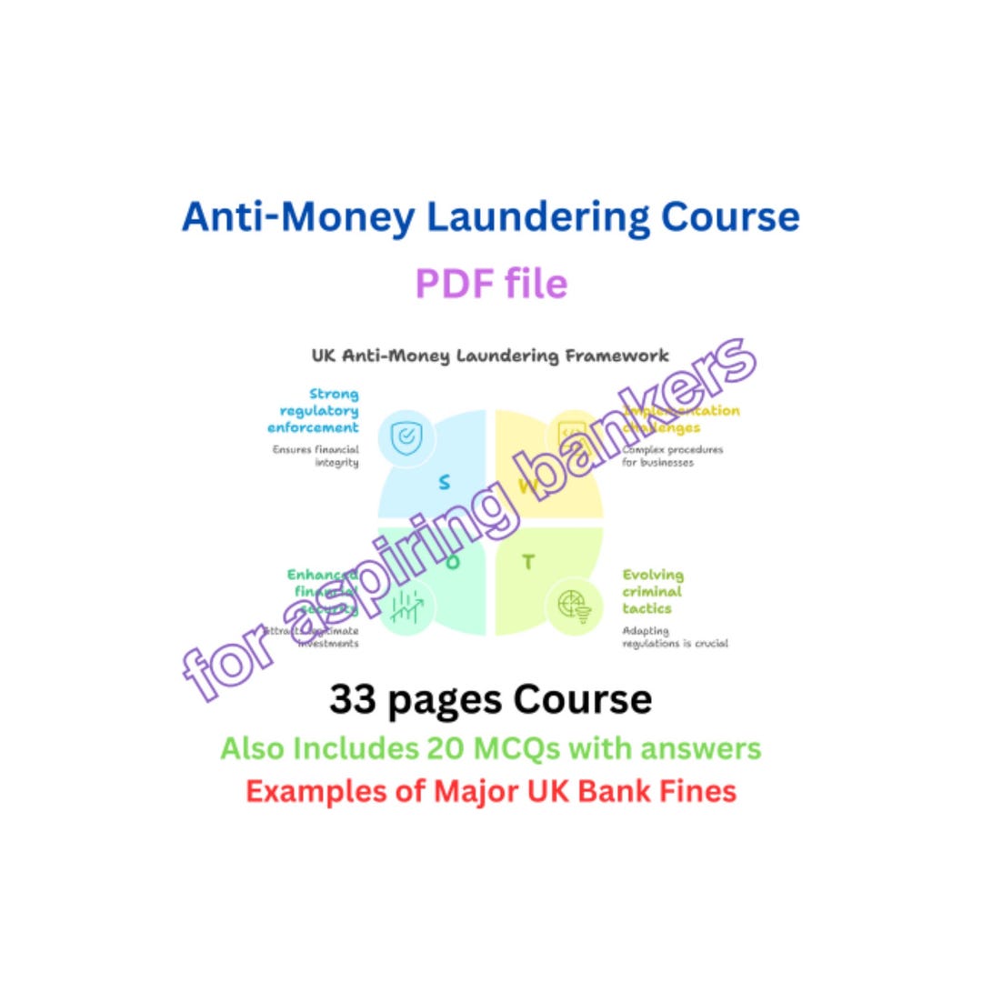 Anti-money Laundering(aml) Course for Beginners - Etsy