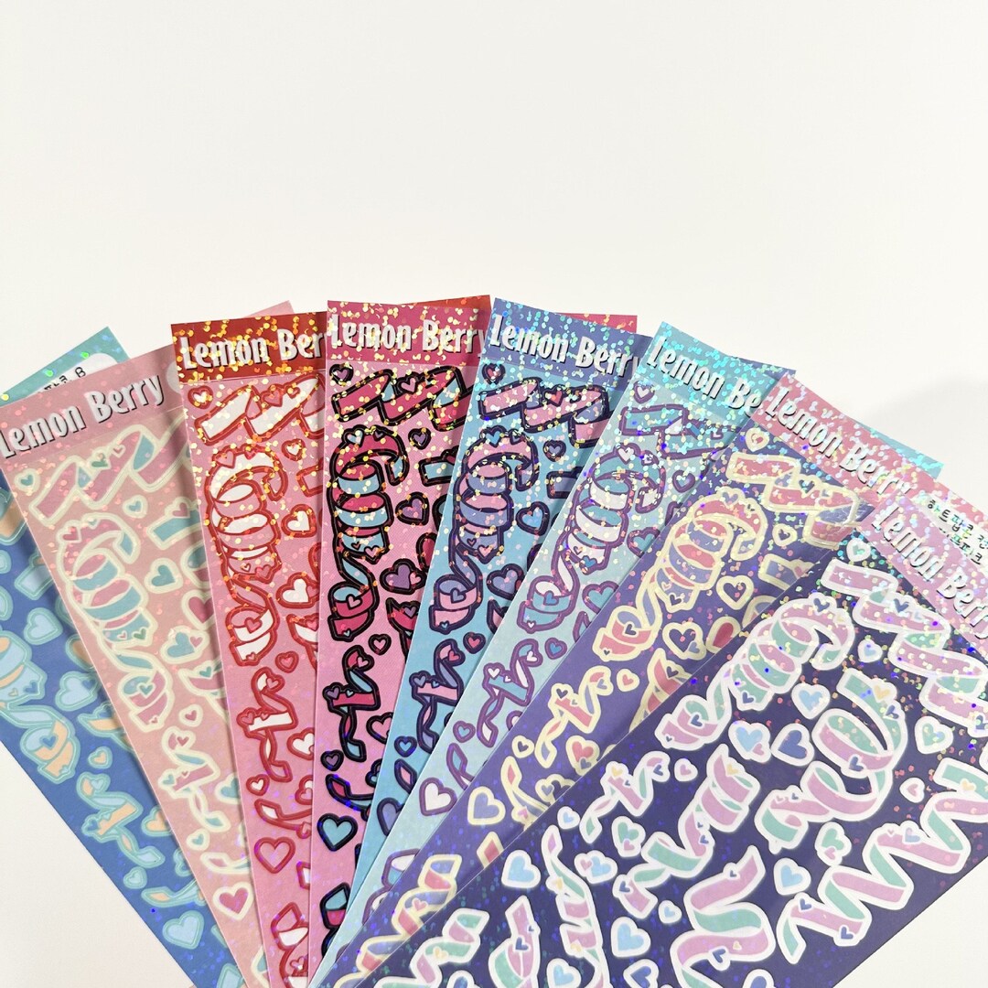 CLEARANCE Confetti Stickers Collection | Korean Sticker Polco, Bullet ...