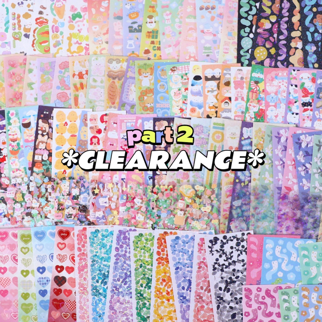 CLEARANCE!! Cute Korean Sticker Grab Bag | Polco, Bullet Journal ...