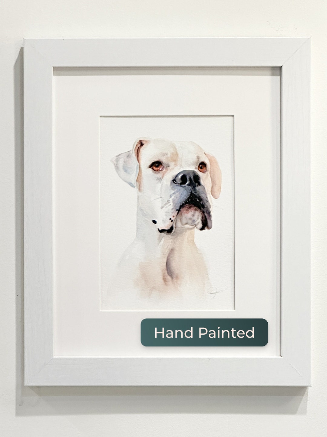 Hand-painted Pet Portrait From Photos, Custom Watercolor Art, Made to ...